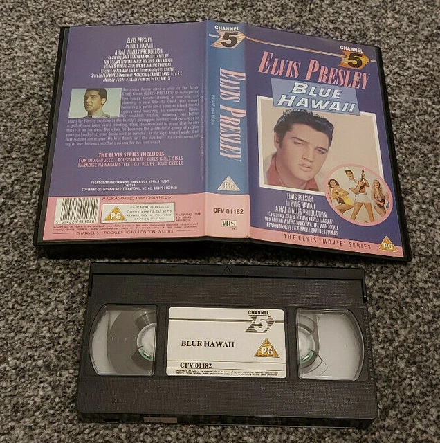 ELVIS PRESLEY BLUE Hawaii Joan Blackman Channel 5 Pal Vhs Video £4.50 - PicClick UK