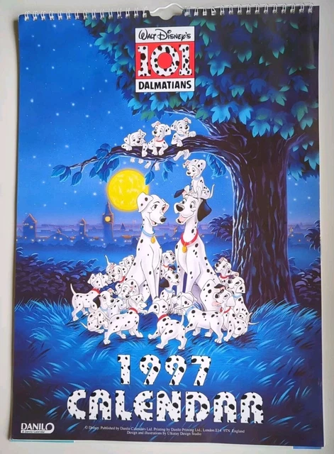 WALT DISNEY 101 Dalmatians 1997 Calendar - Brilliant Condition £19.99 ...