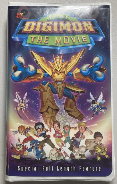 DIGIMON DIGITAL MONSTERS The Movie VHS Tape Hard Clamshell 2001 FOX ...