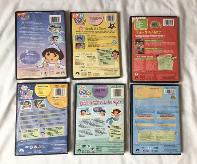 Dora The Explorer Dvd Lot Of 6 Nickelodeon And Nick Jr Tested Pre Owned