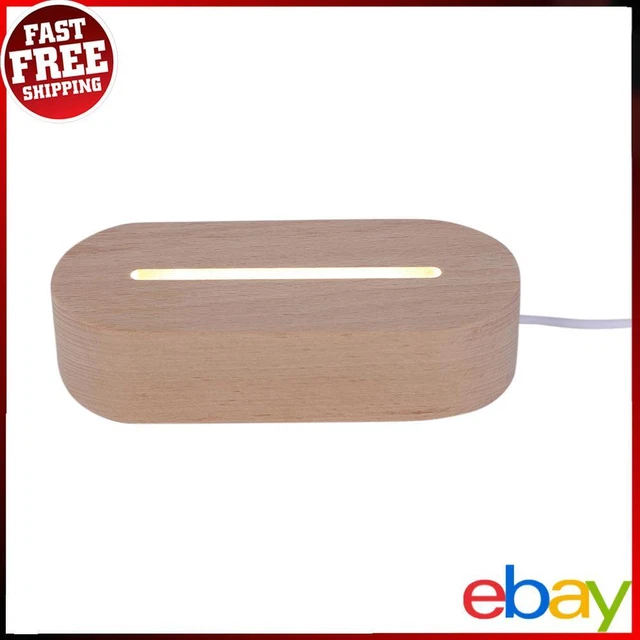 OVAL DISPLAY PEDESTAL - LED Lights Display Bases with USB for 3D ...