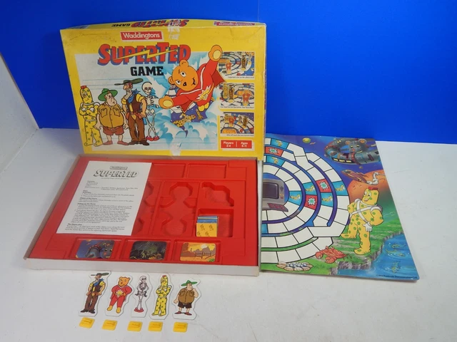 COMPLETE VINTAGE SUPERTED BOARD GAME waddingtons 1984 spotty tv RETRO £ ...