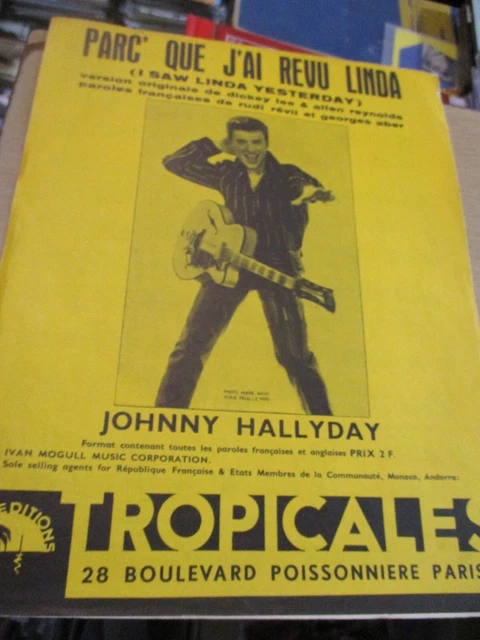 Partition Johnny Hallyday Eur 7 00 Picclick Fr