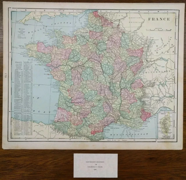 Old Map Of Paris To Buy FOR SALE! - PicClick UK