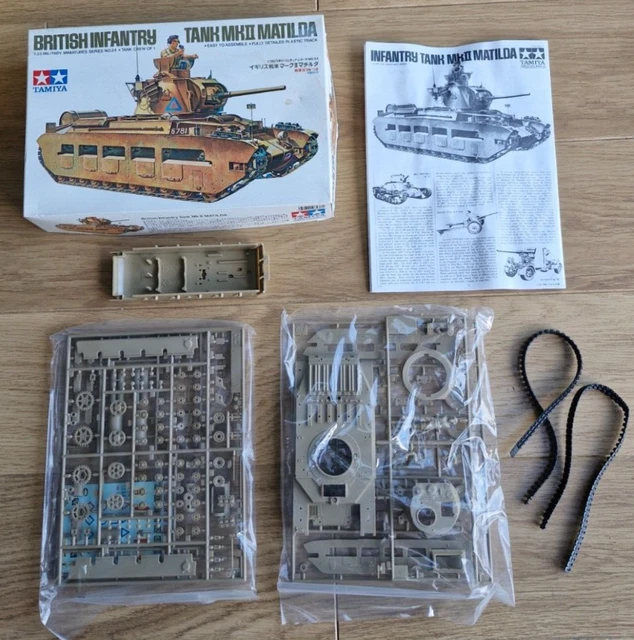 TAMIYA 35024 MATILDA II Model Tank British Infantry 1/35 Scale | New ...