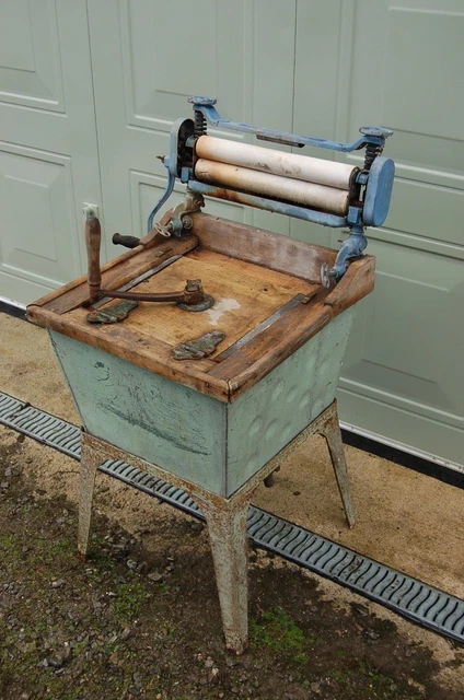 VINTAGE WASHING MACHINE & mangle £75.00 - PicClick UK