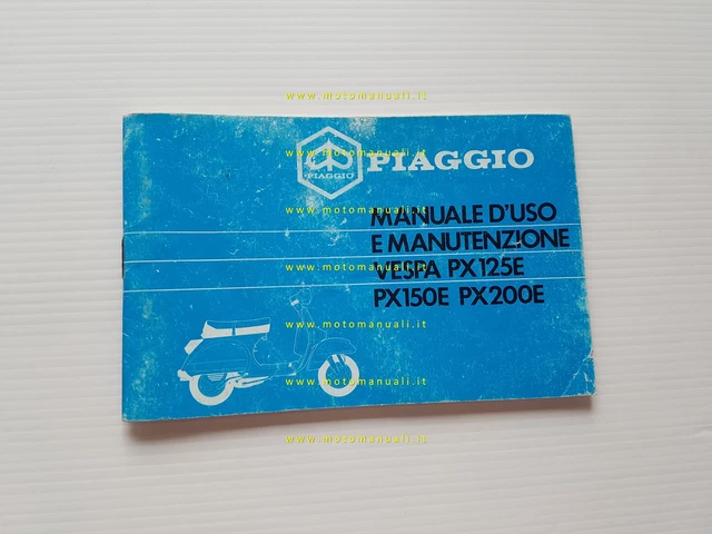 PIAGGIO VESPA PX 125 150 200 Arcobaleno 1985 manuale uso manutenzione originale EUR 50,00 ...