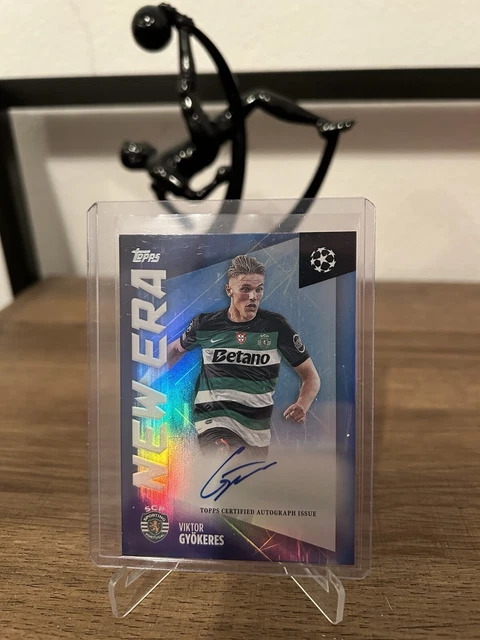 TOPPS FLAGSHIP 2024/25 New Era Viktor Gyokeres Autograph SCP Sporting ...