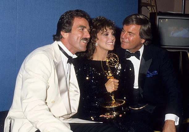 ACTOR TOM SELLECK, actress Marlo Thomas and actor Robert Wagn- 1986 Old ...