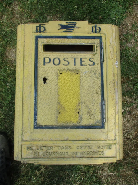 ANTIQUE VINTAGE POST Office Door Mail Box Postal Bank-1950 Corbin DD ...