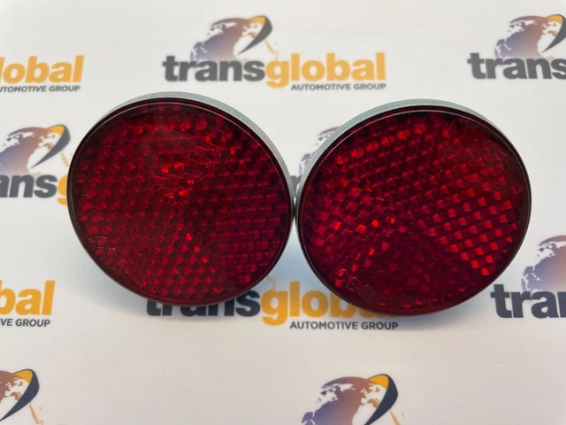 REAR ROUND REFLECTORS Pair for Land Rover Series 1 2 2a & 3 - 551595 x2 ...