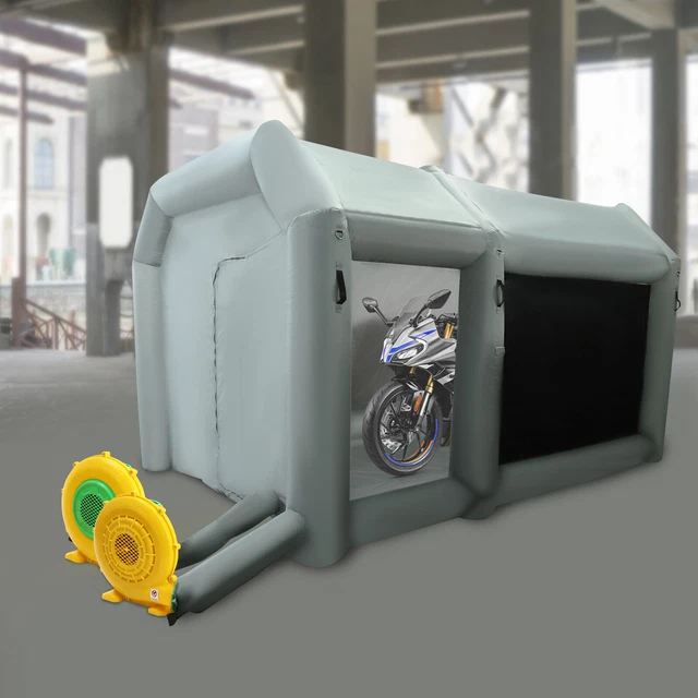 PORTABLE INFLATABLE PAINT Booth Motorcycle Spray Paint Booth Tent ...