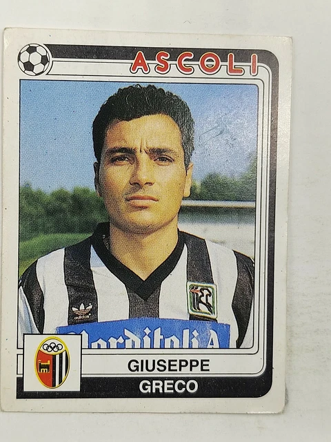 FIGURINA CALCIATORI PANINI 1986/87 ASCOLI GRECO n 14 NUOVA CON VELINA ...