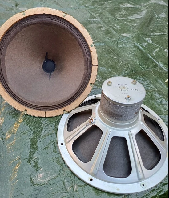 PHILIPS 12 IN. VINTAGE ALNICO SPEAKER Matced Pair 1967 HIGTH EFFICIENCY ...