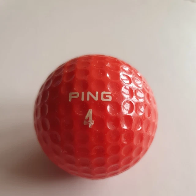 VINTAGE PING SOLID Red Golf Ball The Rarest £99.00 - PicClick UK