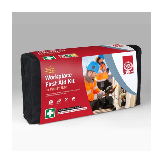 NEW ST JOHN AMBULANCE Workplace National First Aid Kit in Waistbag ...
