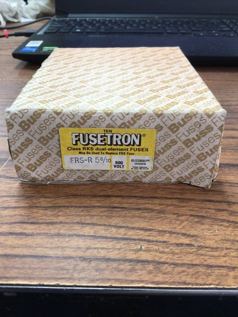 (10-PCS) BUSS FUSETRON FRS-R 5-6/10 Fuses 600V Class RK5 Duel Element ...