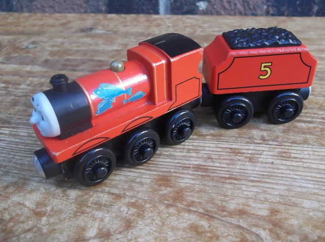 THOMAS THE TANK Engine & Friends Wooden Train JAMES FISHY DELIVERY ...