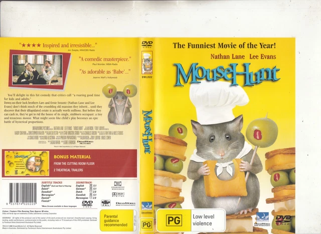 MOUSE HUNT-1997-[NATHAN LANE]-DREAMWORKS Pictures-Movie DP-DVD £14.85 ...