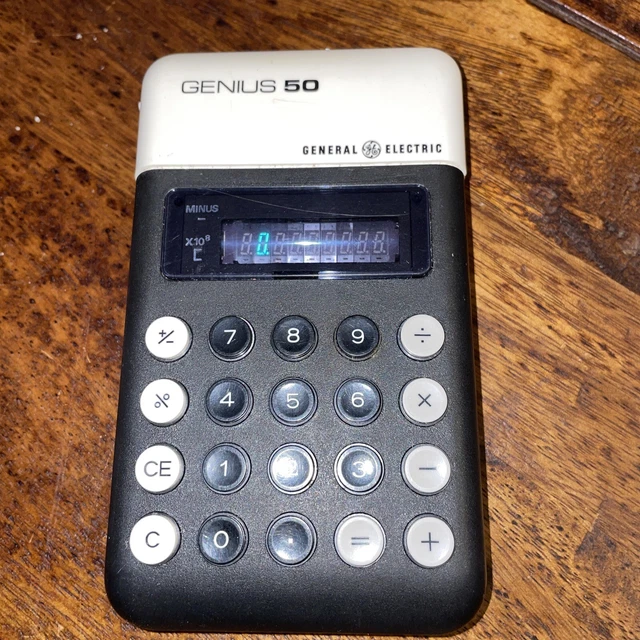 VINTAGE GE GENERAL ELECTRIC CALCULATOR GENIUS 50 Working Well Tested ...