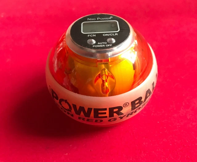 RARE ANCIENNE BOULE NSD POWER BALL GYROSCOPE vintage sport entrainement ...
