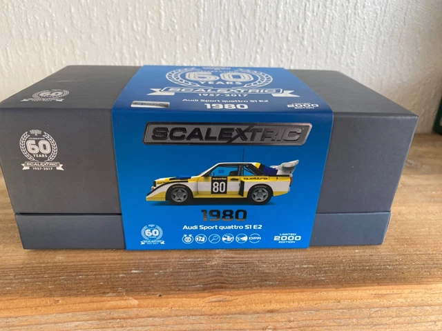 SCALEXTRIC AUDI SPORT Quattro S1 E2 60th Anniversary Limited Edition ...