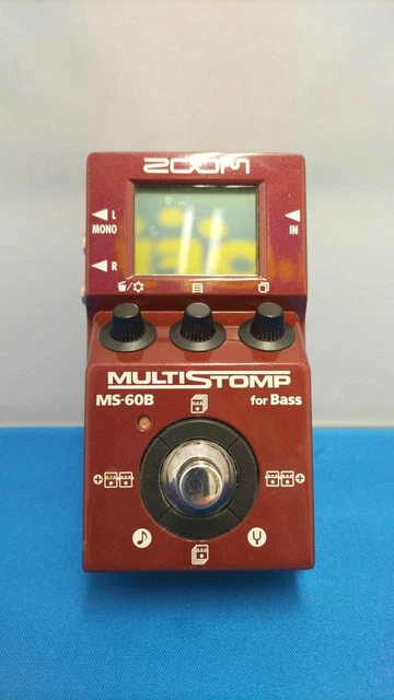 ZOOM MS-60B MULTISTOMP Bass Guitar Multi-Effects Pedal Good Condition ...