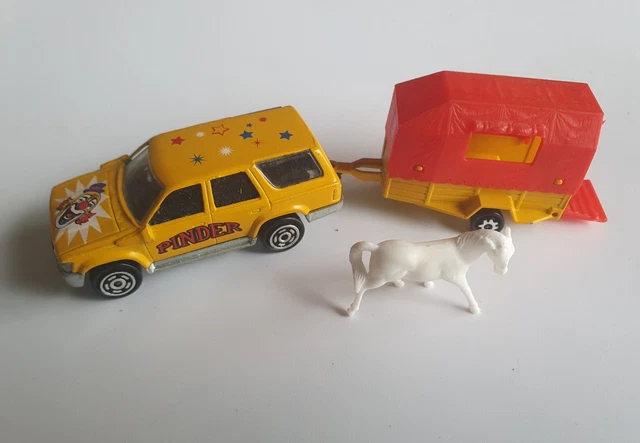 MAJORETTE - PINDER - TOYOTA RUNNER with VAN horse trailer - No. 276 ...