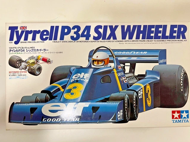 TAMIYA NO. 2001 TYRRELL P34 SIX WHEELER 1:20 - UK Seller (see notes) £ ...