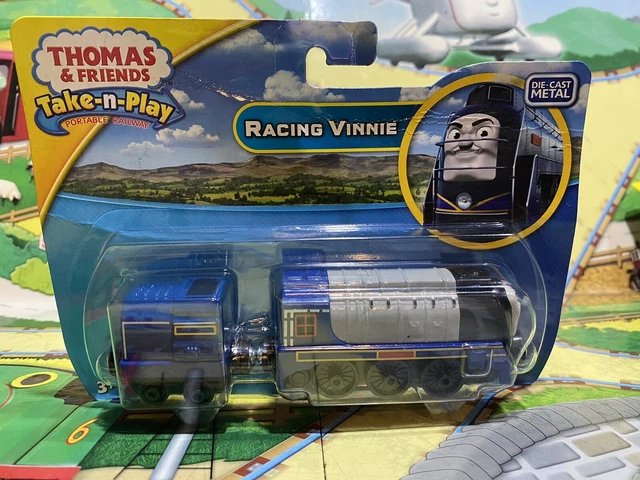 THOMAS AND FRIENDS take and play Train Racing Vinnie BNIB, Very Rare £ ...