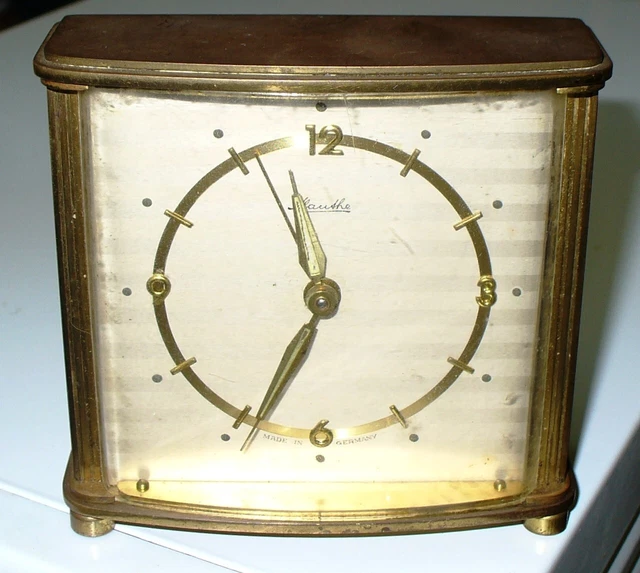 VINTAGE MAUTHE BRASS Alarm clock - Made in Germany $49.95 - PicClick AU