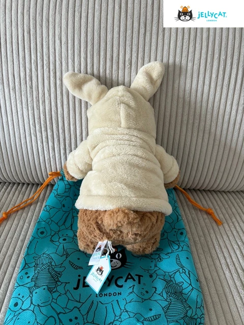 JELLYCAT BARTHOLOMEW BEAR in Bathrobe + Jellycat Dust Bag, BNWT ...