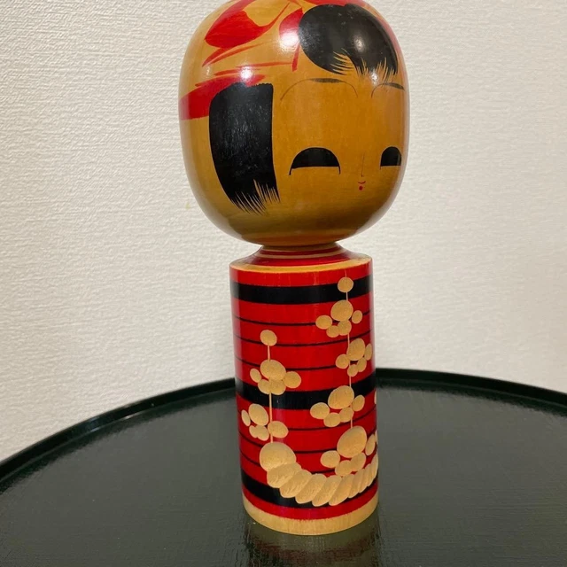 ISAO SASAKI JAPANESE Kaganuma Kokeshi Wooden Doll 24cm Girl Traditional ...