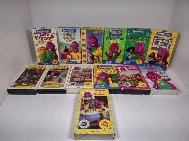 BARNEY & FRIENDS Collection Vhs Lot Of 2 Riding in Barney's Car Camp ...