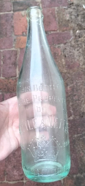 KALGOORLIE SOFT DRINK Bottle Nettle & Nettle King's Crown TM Western ...