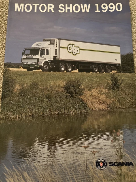 THE SCANIA TRUCK Range Sales Brochure 1990 Motor Show Frameable £4.49 ...