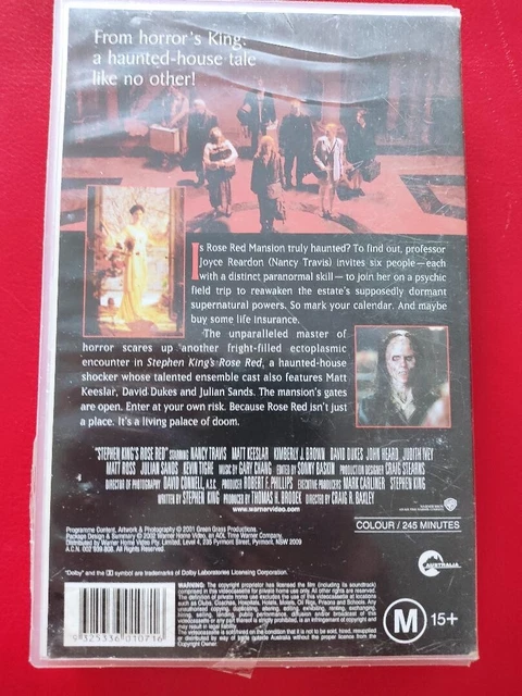 STEPHEN KING'S ROSE RED VHS Horror Halloween Warner Bros Video $15.00 ...
