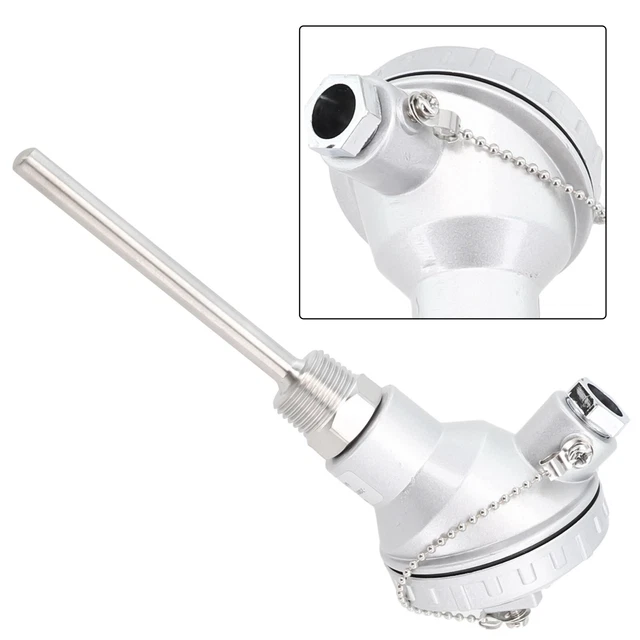 STAINLESS STEEL CONSTRUCTION RTD PT100 Temperature Sensor Probe for ...