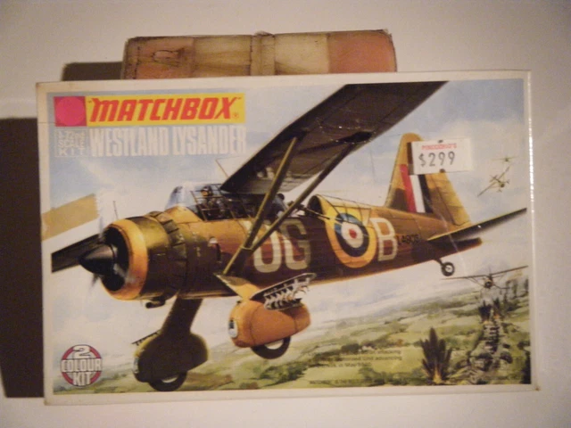 RARE SEALED 1973 MATCHBOX 1/72 WW II British Westland LYSANDER Special Ops Kit EUR 14,93 ...
