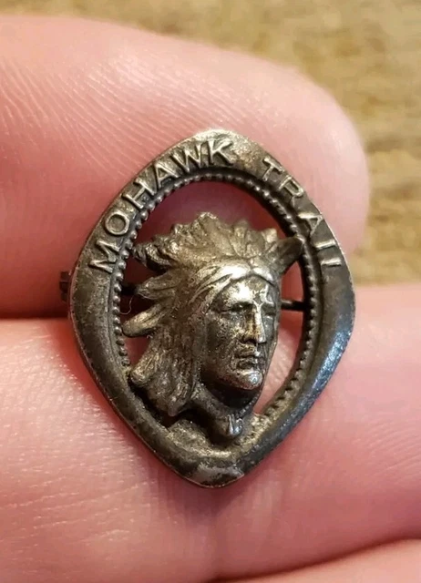 RARE EARLY 1900S Mohawk Trail Boys Scouts Native American Indian Pin ...