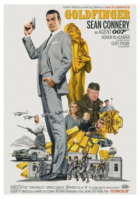 AFFICHE DU FILM "James Bond: Goldfinger" avec Sean Connery - 29,7 x 42 cm EUR 10,00 - PicClick FR