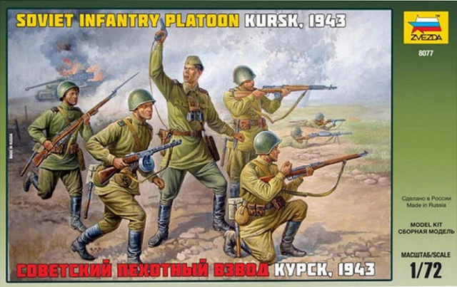 MINIATURE SOLDATS MODEL Kit Modélisme Dioramas Zvezda Soviet Infantry ...