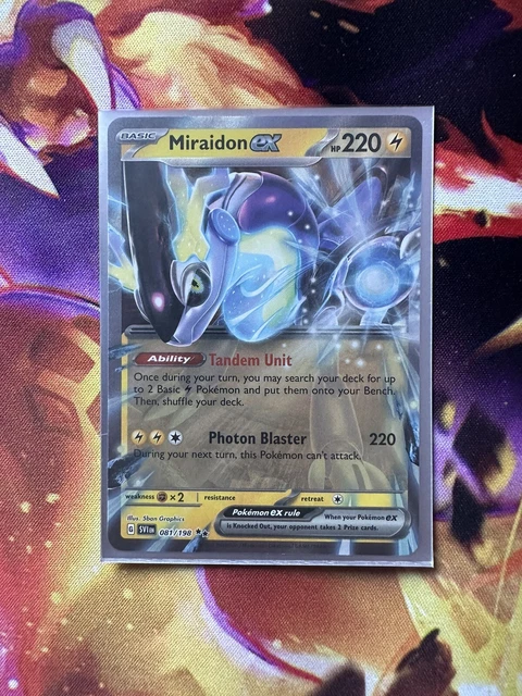 POKÉMON TCG MIRAIDON ex Scarlet & Violet - Base Set 081/198 Holo Double ...