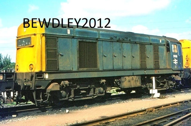 ORIGINAL SLIDE 35MM CLASS 20 20195 WITH INDENTIFY BOX AT TOTON DEPOT ...