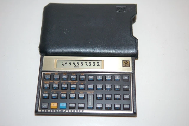 HEWLETT PACKARD HP 12C Platinum Financial Calculator Singapore w/ Cover ...