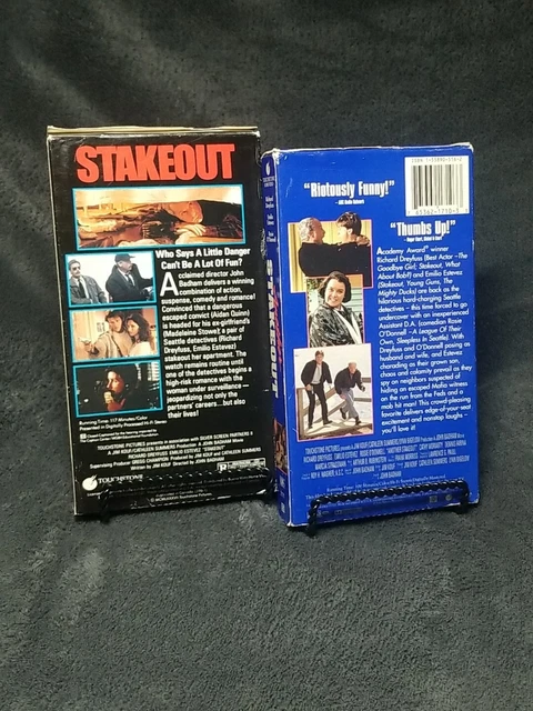 STAKEOUT AND Another Stakeout 2 VHS Richard Dreyfuss Emilio Estevez Lot ...