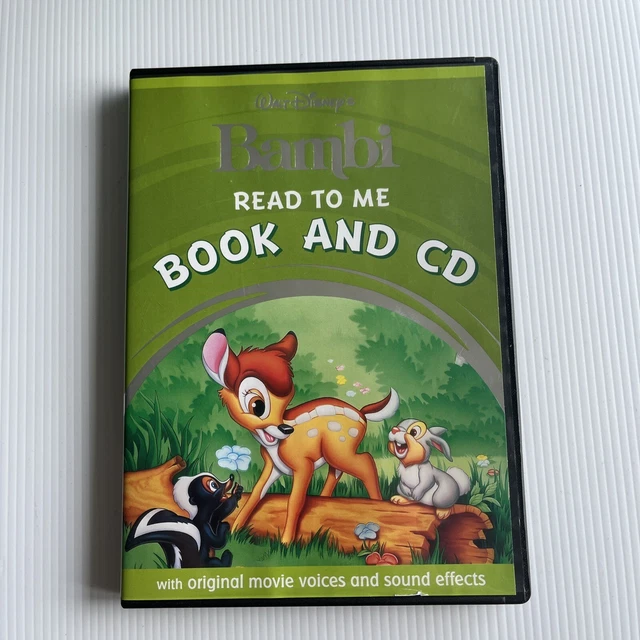 BAMBI MOVIE BOOK READ TO ME STORYBOOK Bambi CD Read Along Bambi Disney ...
