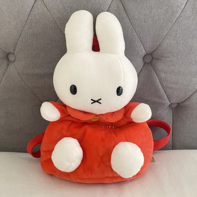 OFFICIAL MIFFY NIJNTJE - Red Adjustable Kids Backpack Bag Plush Soft ...