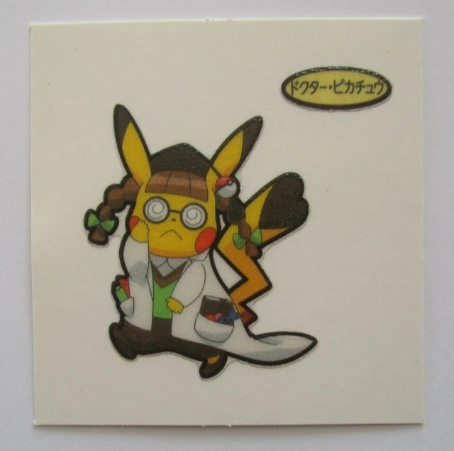 PIKACHU, PH.D. POKEMON Daiichi Pan Decochara Seal Part 148 Sticker 2015 ...