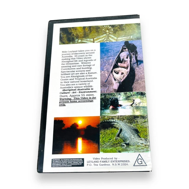 MIKE LEYLAND EXPLORES Aboriginal Australia VHS Art Culture ...